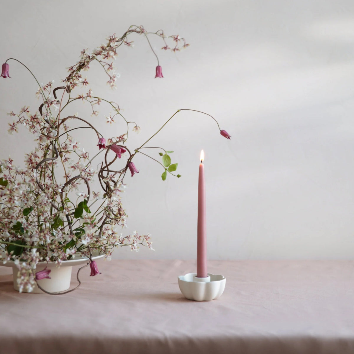 Ceramic Fleur Taper Holder | The Floral Society – Isadora Popper