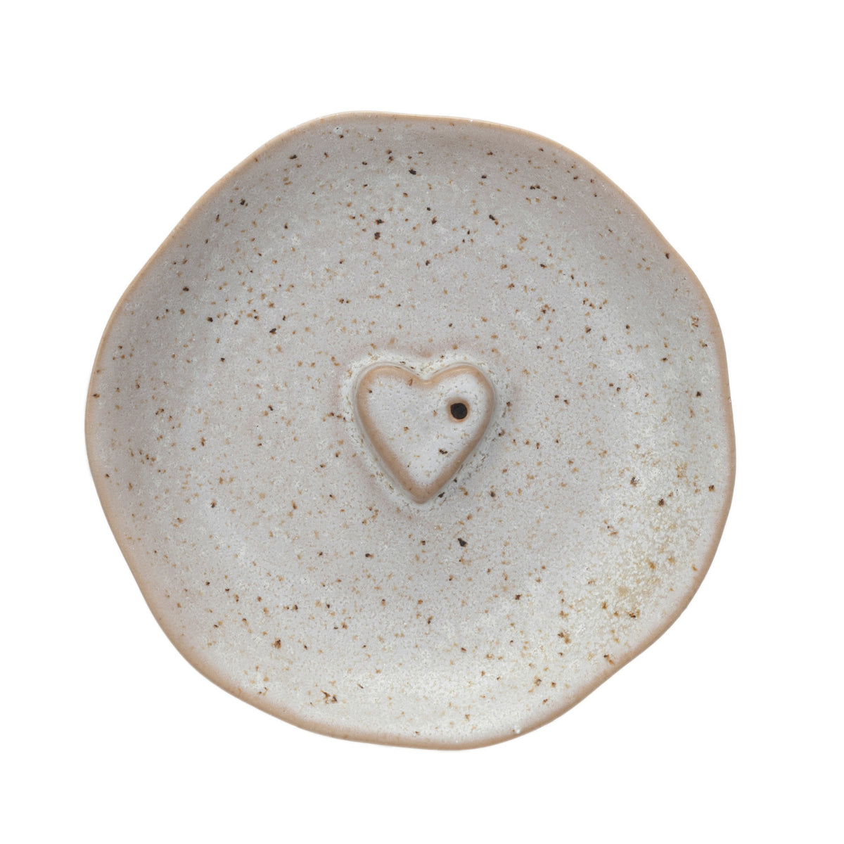 Incense Dish/Holder w/ Embossed Heart | Creative Co-op – Isadora Popper