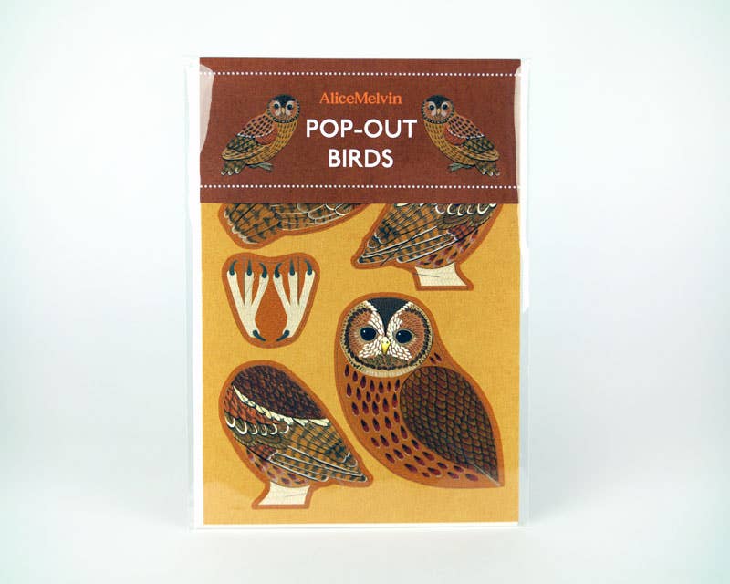 Art Angels | Pop-out Tawny Owl Card by Alice Melvin – Isadora Popper