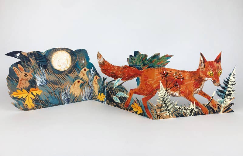 Art Angels - Fox Collage Card - Mark Hearld – Isadora Popper