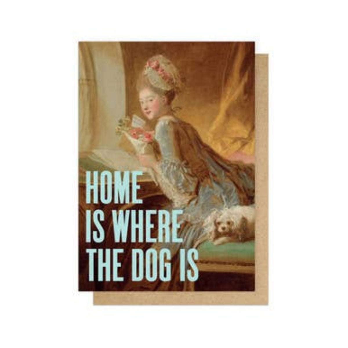 Home Is Where The Dog Is Greeting Card | East End Prints – Isadora Popper