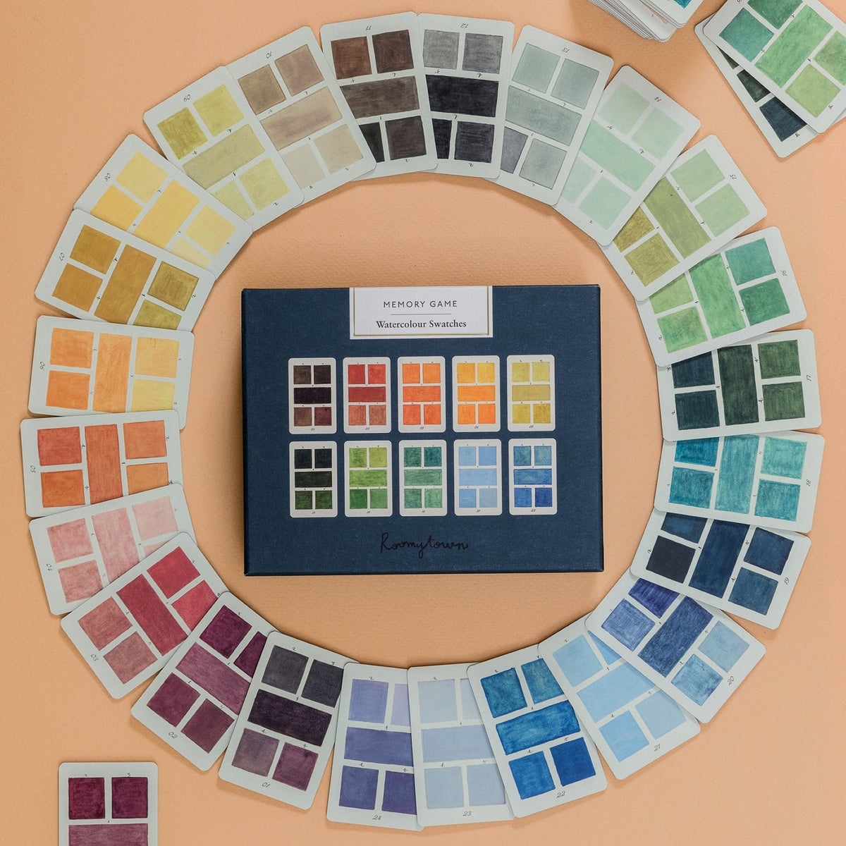 Watercolour Swatches Memory Game | Roomytown – Isadora Popper